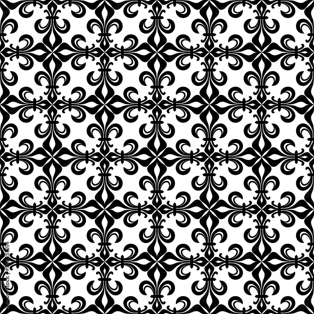 Lace-de-Luce (Lace of Lilies), delicate seamless pattern Stock Vector ...