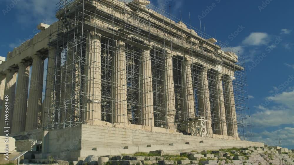 The Parthenon Under Construction. The Acropolis is one of the most ...