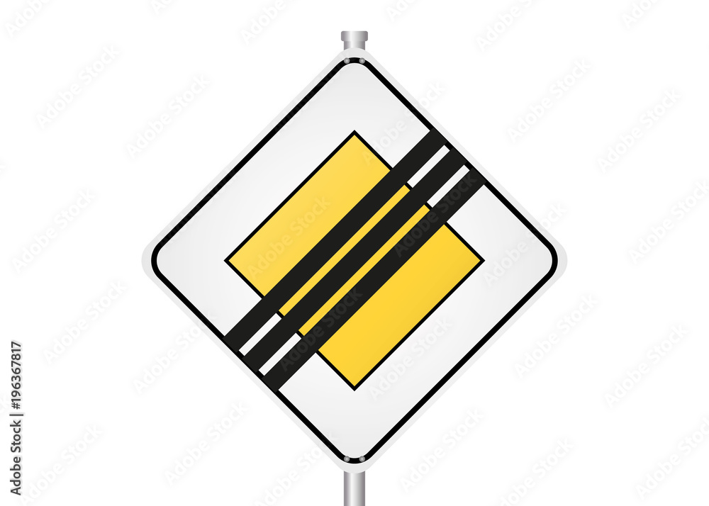 Ende Der Vorfahrtsstrasse