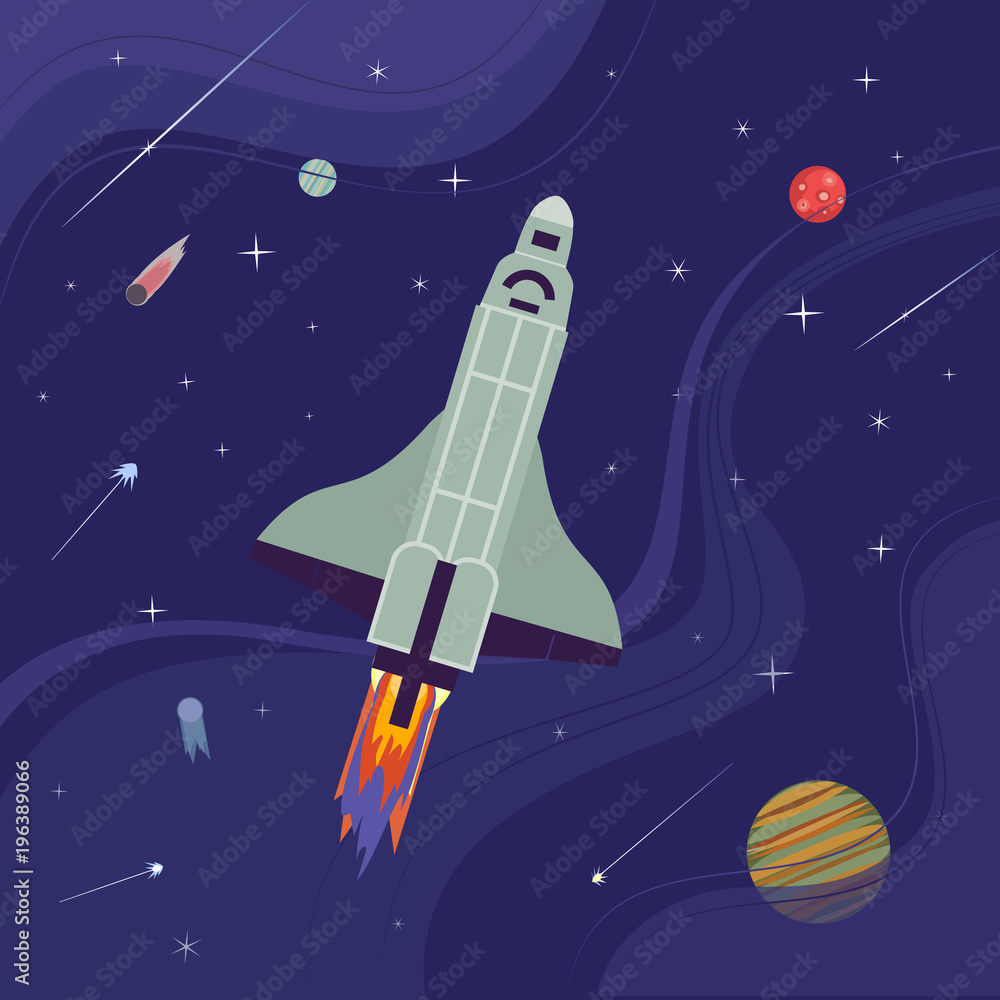 Comet Mars Planet Icon