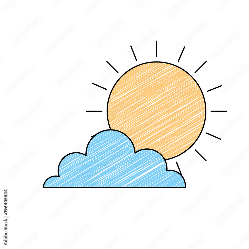 Colorful Cloud Drawing