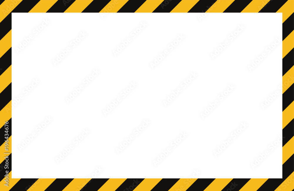 Warning pattern frame Stock Vector | Adobe Stock