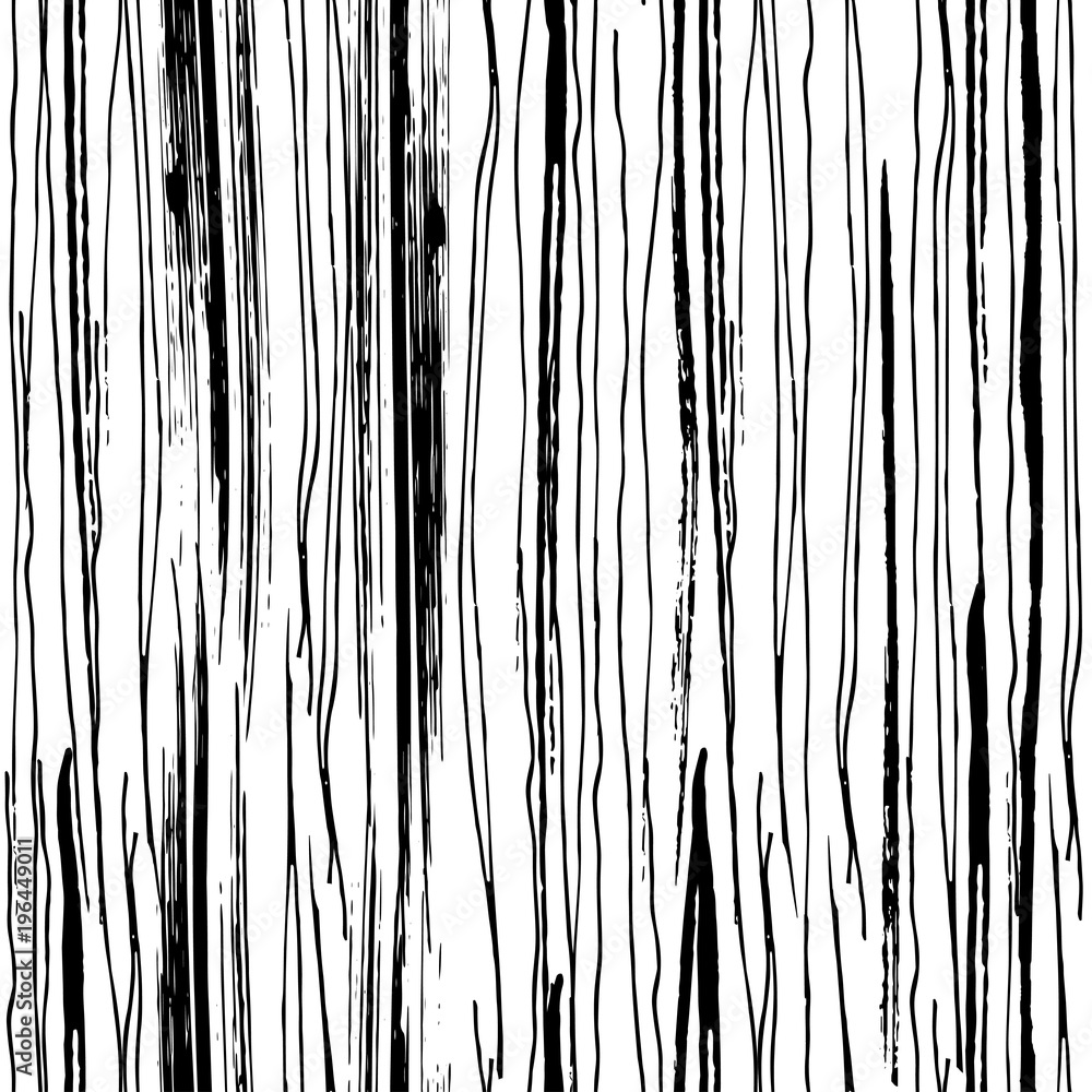 Vector grunge seamless texture of vertical hand-drawn ink lines. Stock ...