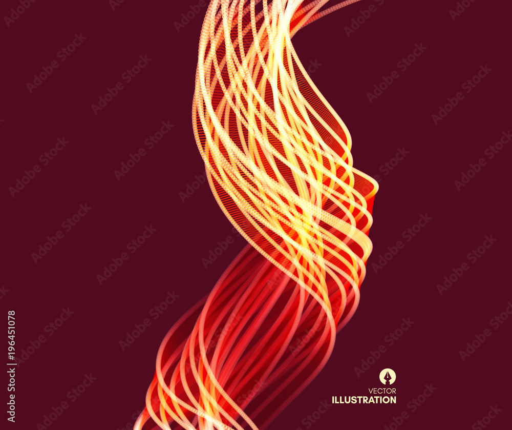 Flame fire background for design and presentation. Vector illustration ...