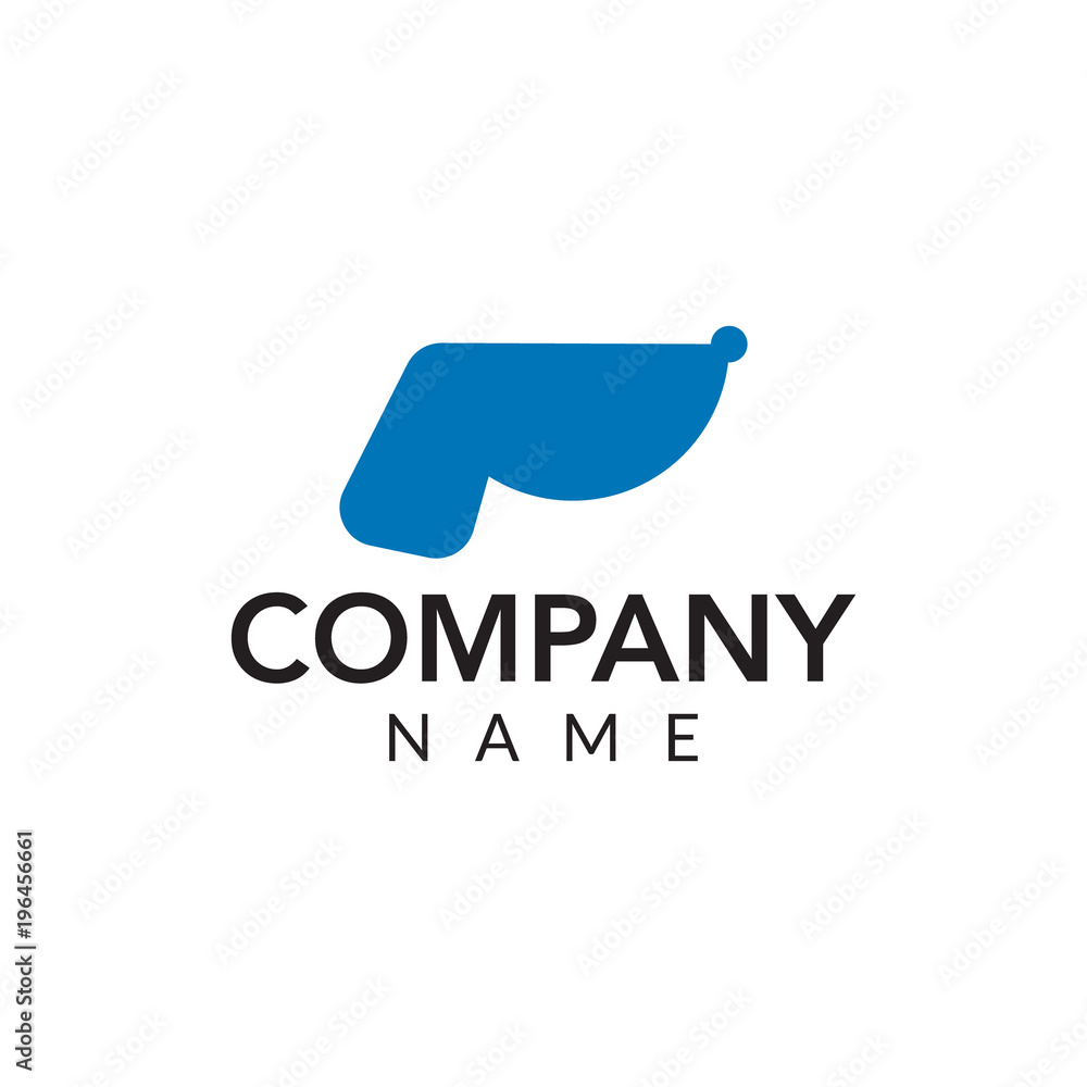 Blue dog vector logo icon illustration Stock Vector | Adobe Stock