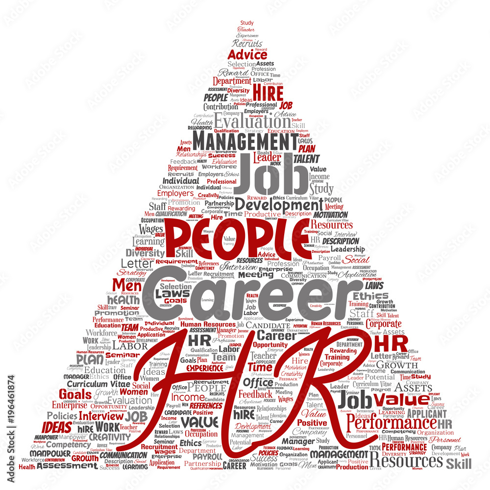 Vector concept conceptual hr or human resources career management ...