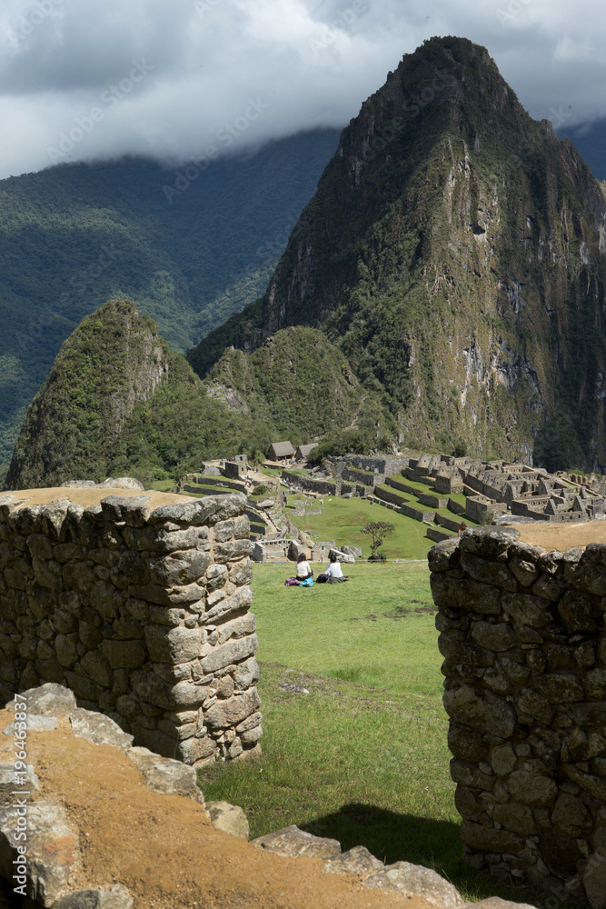 Machu picchu temple Peru. Inca culture Stock Photo | Adobe Stock
