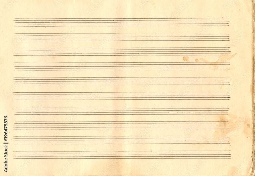 Antique Music Sheet Texture - Vintage Paper Texture Background Stock ...