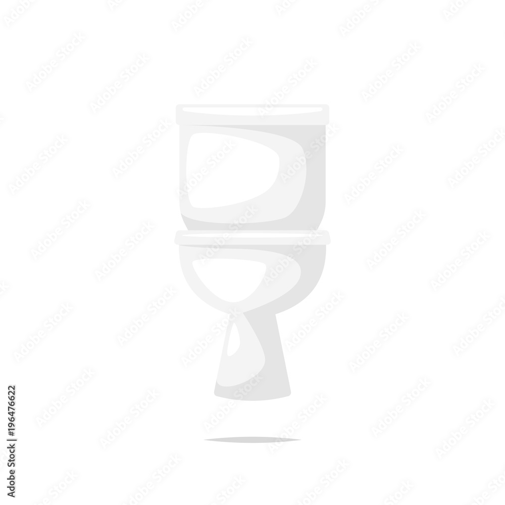 Toilet bowl vector isolated Stock Vector | Adobe Stock