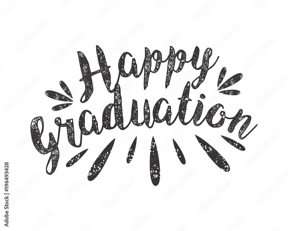 happy graduation alphabet typography font text image vector icon 2 ...