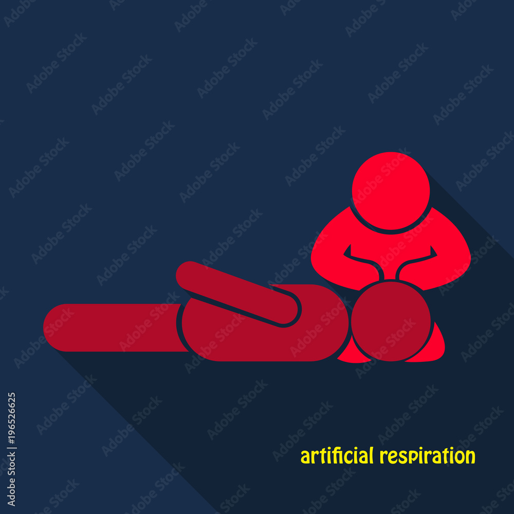 First Aid Rescue Emergency Help CPR Medic Saving Life Icon Symbol Sign ...