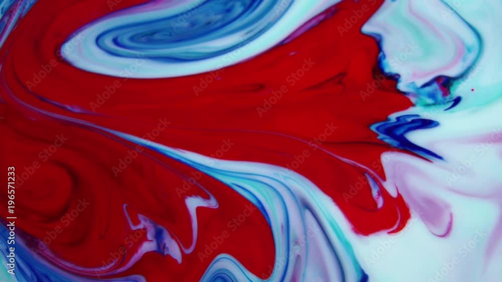1920x1080 25 Fps. Very NiceThe Fluid Paint Mixed in Milk Video. Stock ...