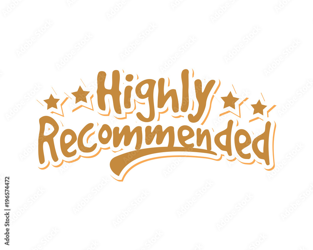 highly recommended alphabet typography font text image vector icon 4 ...