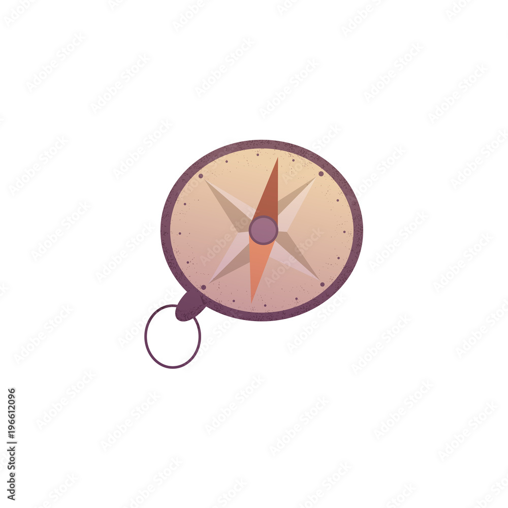 Compas for traveller vector cartoon illustration Stock Vector | Adobe Stock