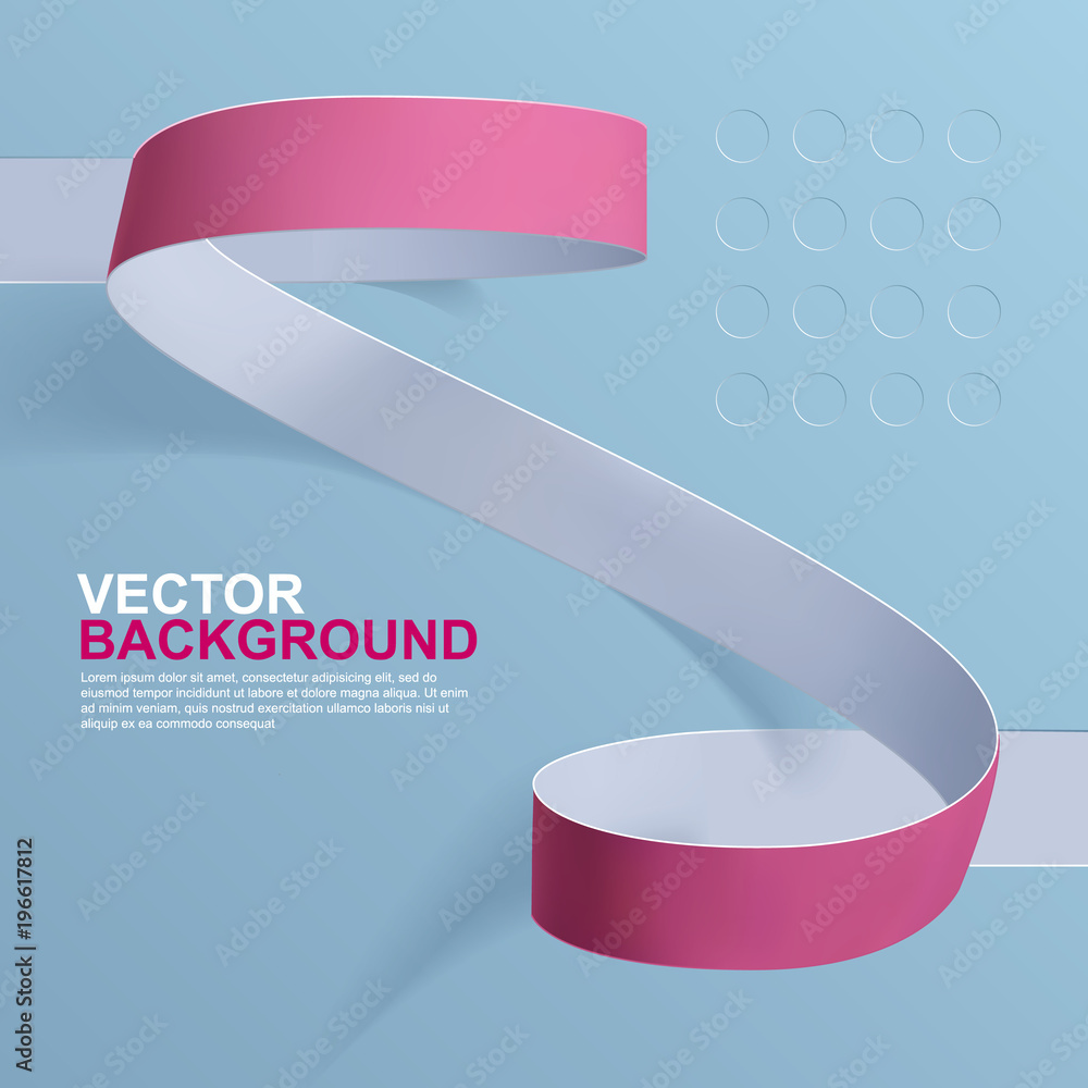 Paper Ribbon Design - Infographics Template Stock Vector | Adobe Stock