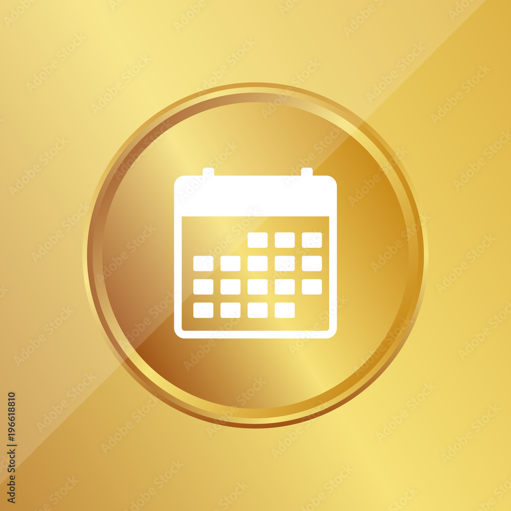 Gold Medaille - Kalender Stock-Vektorgrafik | Adobe Stock