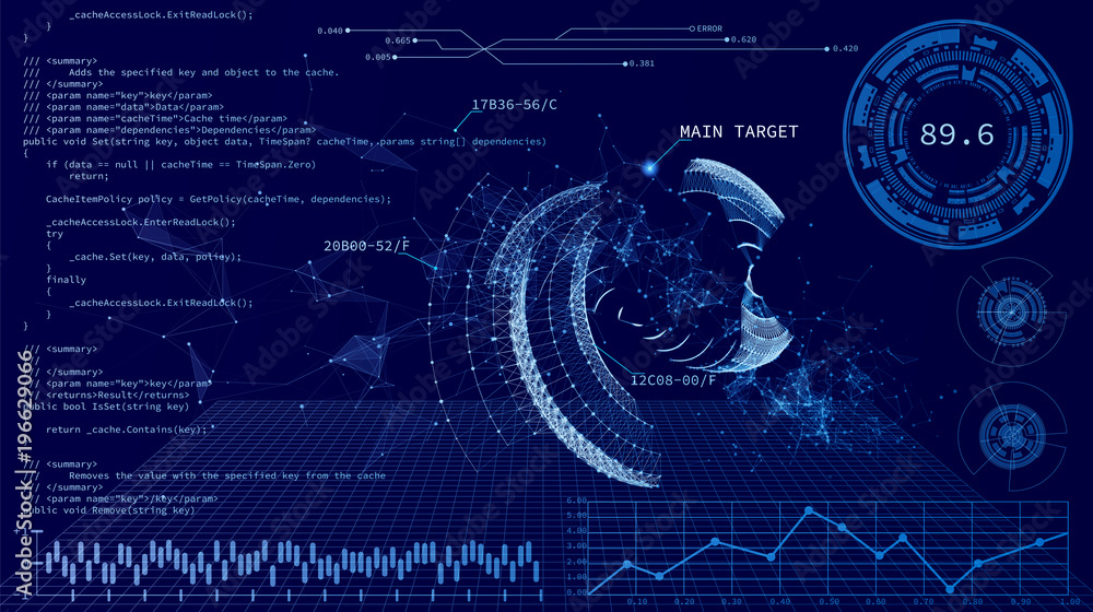 HUD UI. Abstract virtual graphic touch user interface. UI hud ...