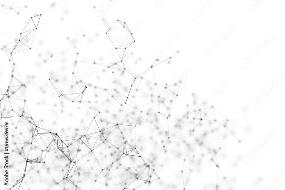 Black lines background for technology concept, abstract illustration ...