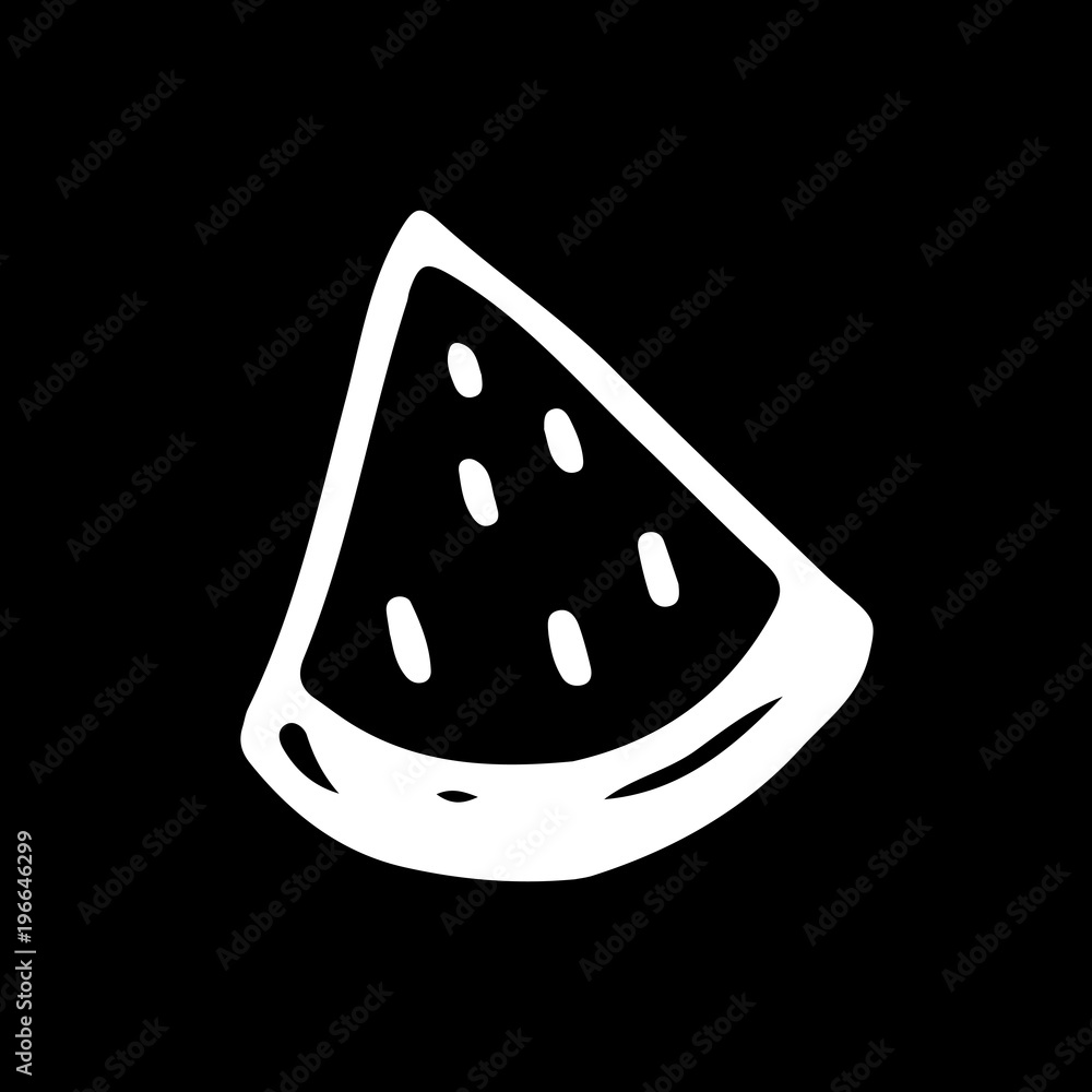 Watermelon Black And White