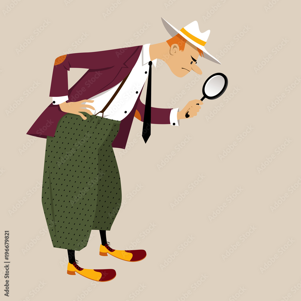 Cartoon Searching For Something