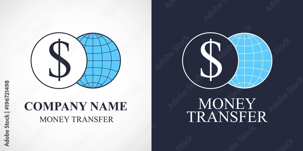 Quick money transfer vector logo, icon Stock Vector | Adobe Stock