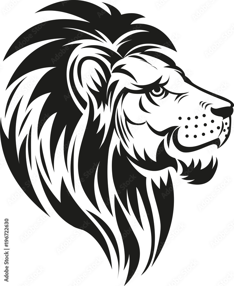 Lion Head Stock Vector | Adobe Stock