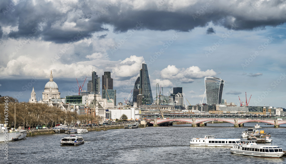 View From Waterloo Bridge London