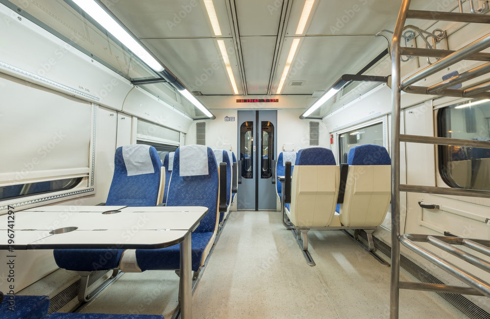 Inside Passenger Train Car