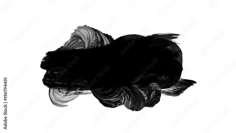 Grunge brush stroke. Abstract hand - painted element. Underline and ...