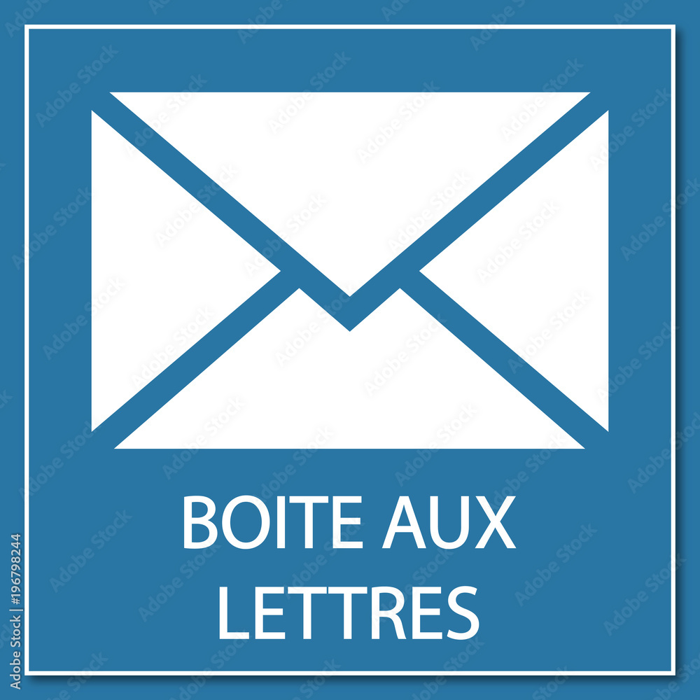 Logo boîte aux lettres. Stock Vector | Adobe Stock