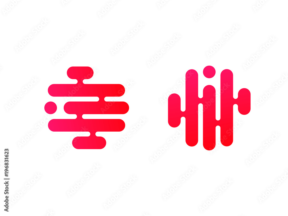 Technology logo simple tech design. Vector creative abstract circle ...