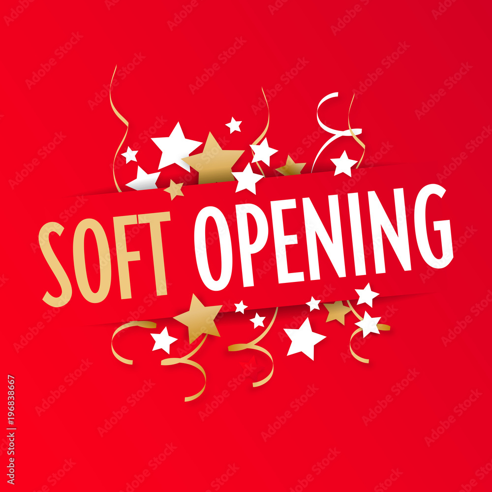 Soft opening Stock Vector | Adobe Stock