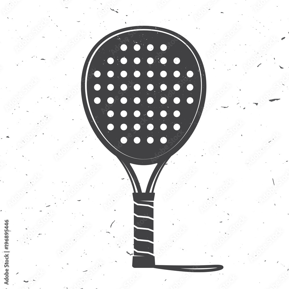Padel tennis racket icon. Vector illustration. Stock Vector | Adobe Stock