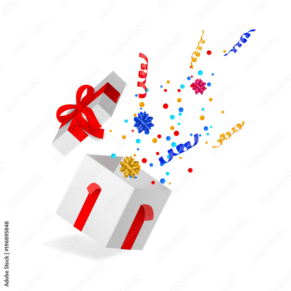Open Present Vector