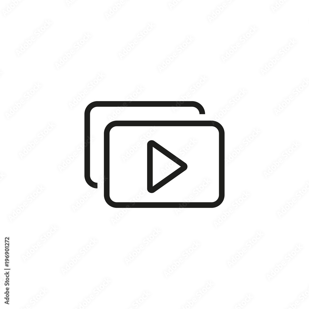 Multimedia symbol icon Stock Vector | Adobe Stock