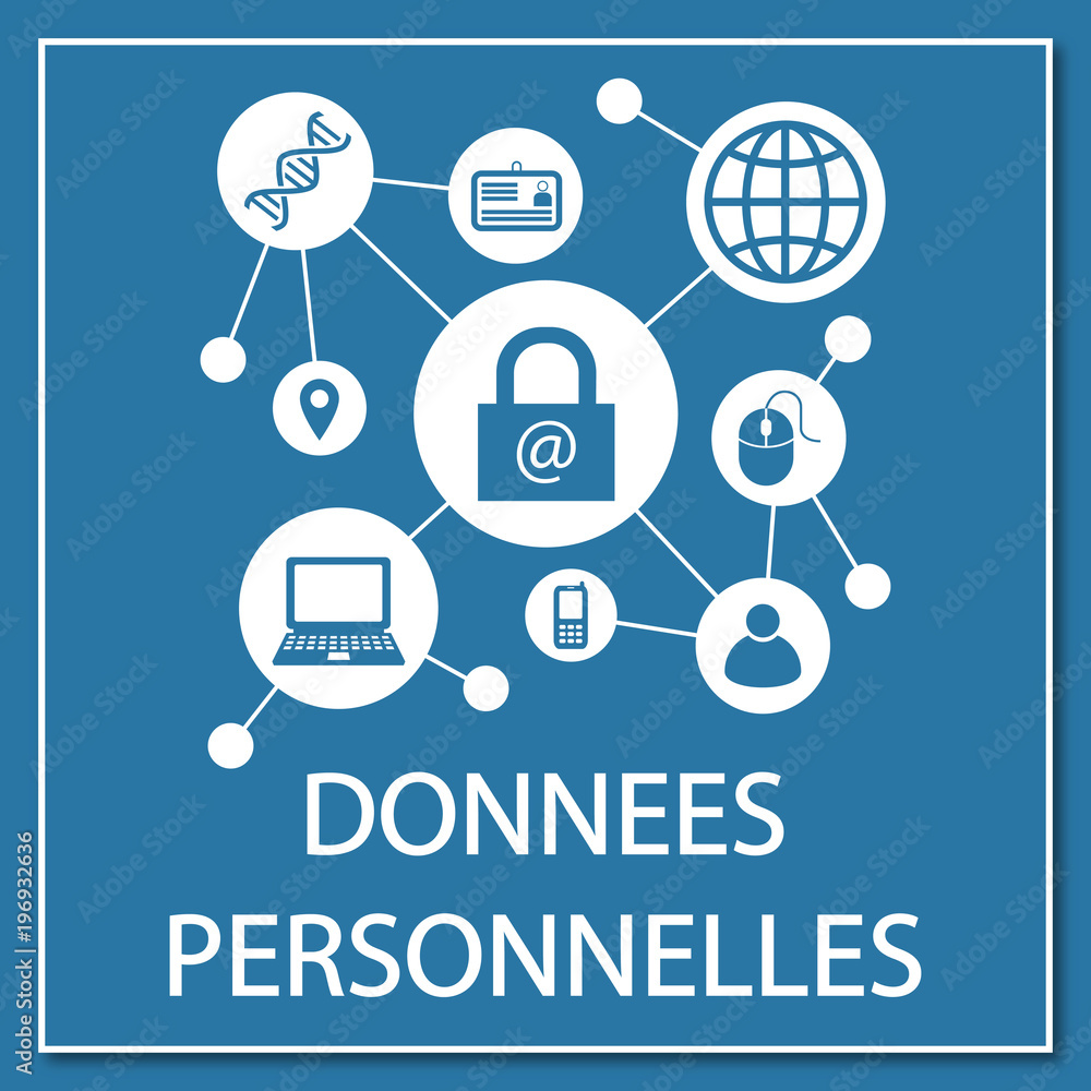 Logo données personnelles. Stock Vector | Adobe Stock