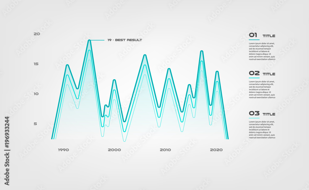 Lines gradient diagram elements color infographics. Some of chart ...