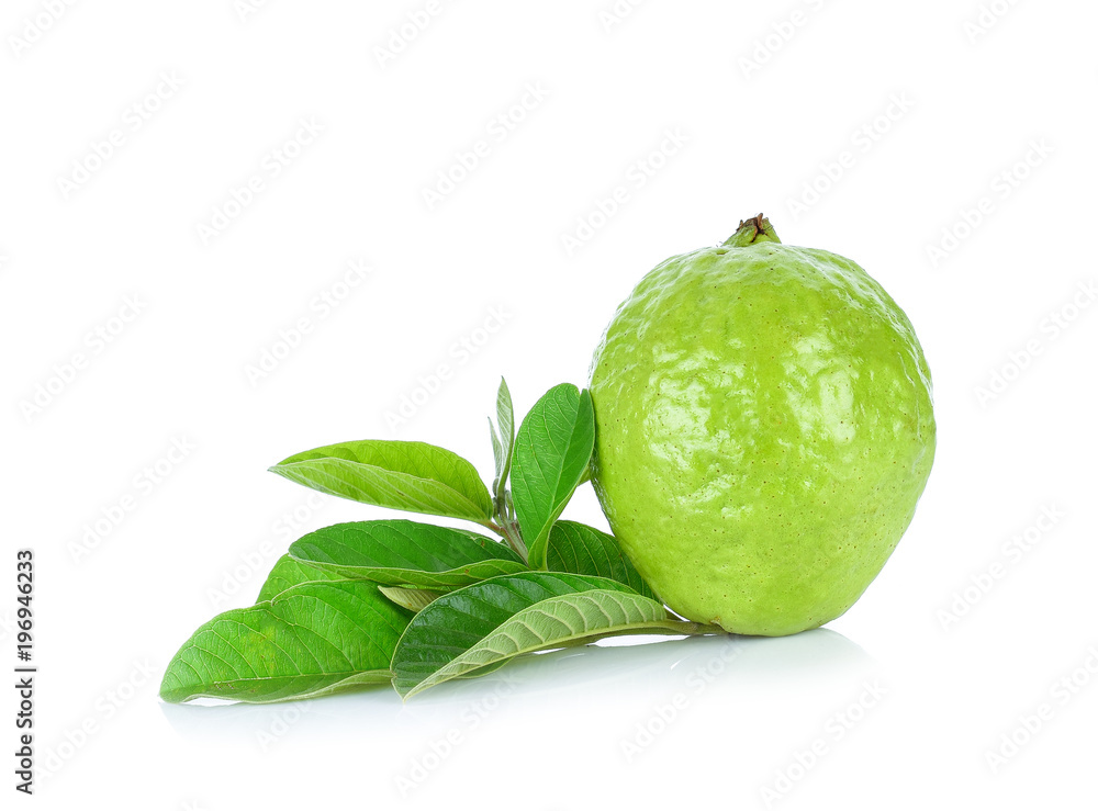 guava isolated on white background Stock Photo | Adobe Stock