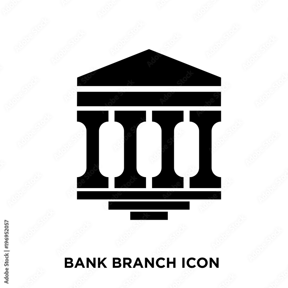 bank branch icon Stock Vector | Adobe Stock