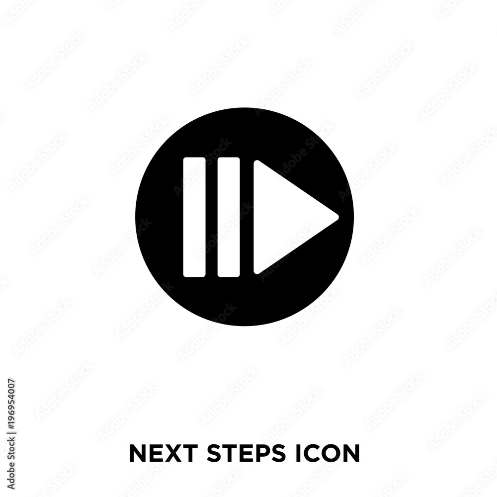 next steps icon Stock Vector | Adobe Stock
