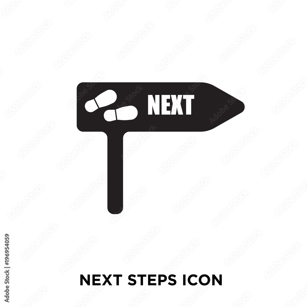 next steps icon Stock Vector | Adobe Stock
