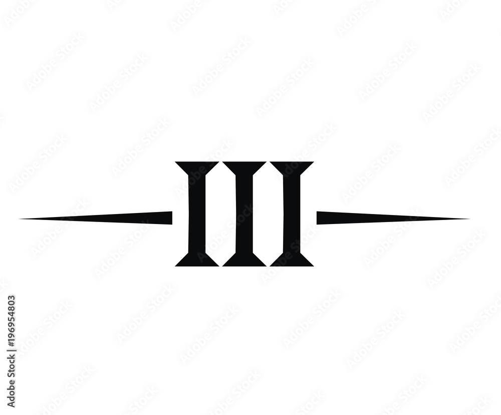 3 rome letter 1 Stock Vector | Adobe Stock