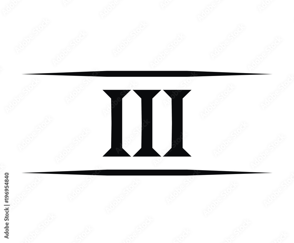 3 rome letter 2 Stock Vector | Adobe Stock