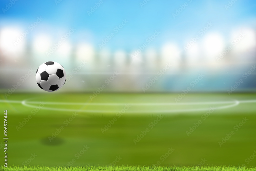 soccer football ball stadium 3d rendering Stock Illustration | Adobe Stock
