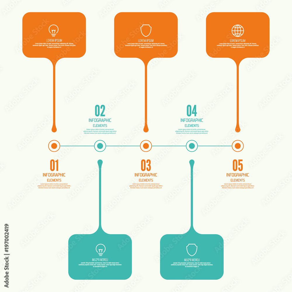 Comparative chart with banner for presentation, informative forms ...