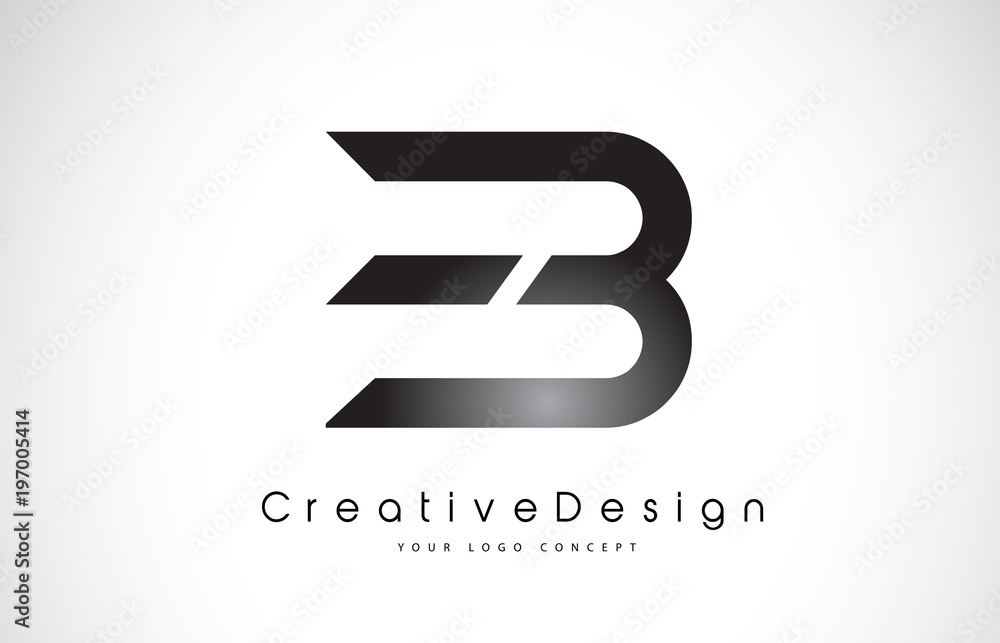 EB E B Letter Logo Design. Creative Icon Modern Letters Vector Logo ...