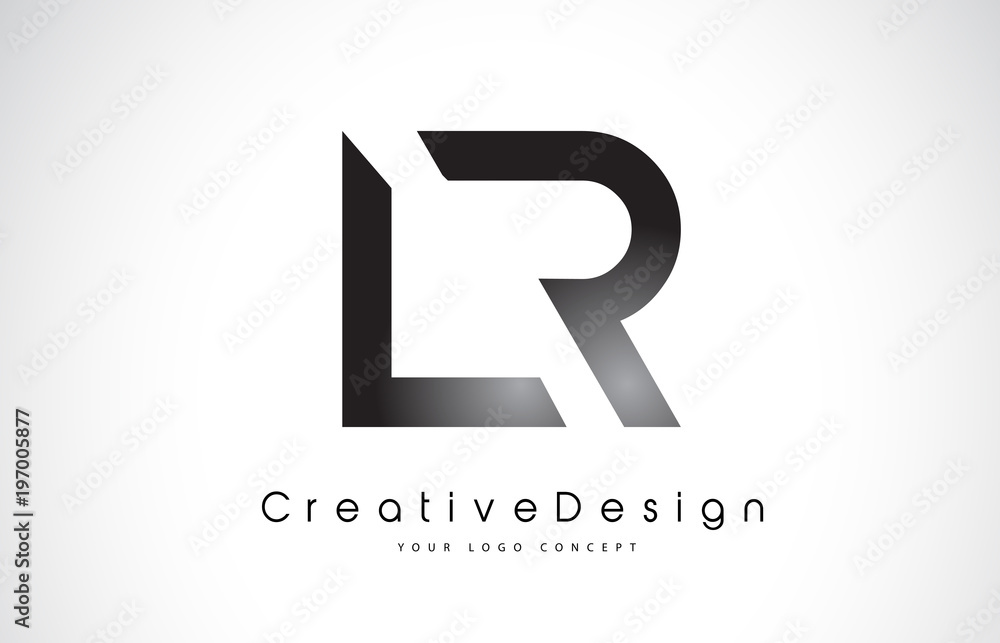 LR L R Letter Logo Design. Creative Icon Modern Letters Vector Logo ...