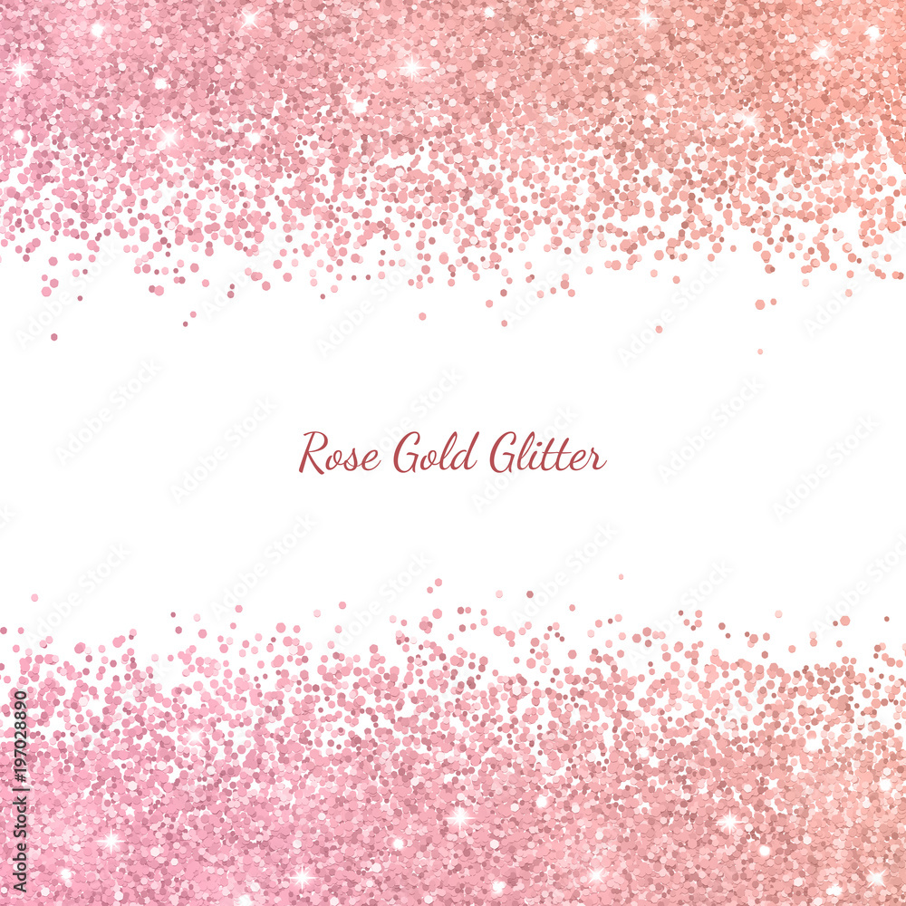 Rose gold glitter with color effect. Vector Stock Vector | Adobe Stock