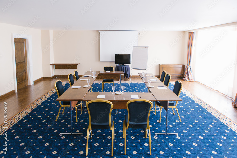 Modern presentation room with whiteboard Stock Photo | Adobe Stock