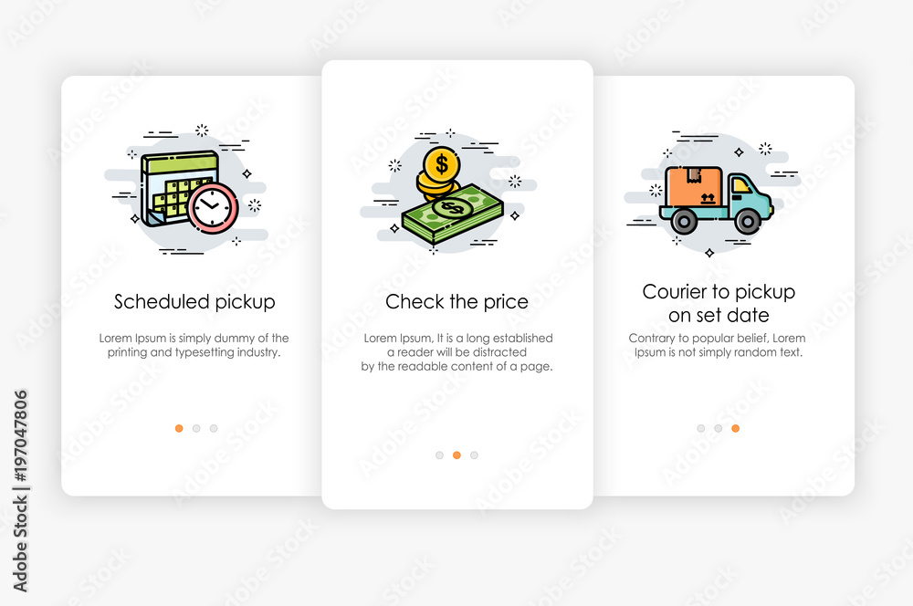Order process concept. How to order. Modern and simplified vector ...